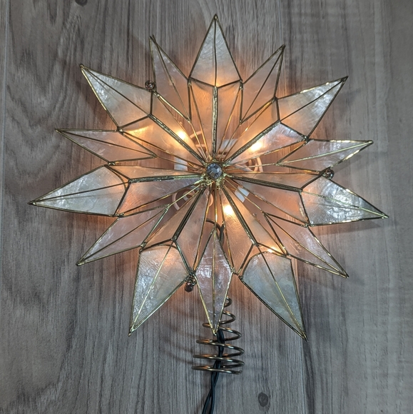 Kurt Adler | Holiday | Kurt S Adler Vintage Capiz Shell Lighted ...